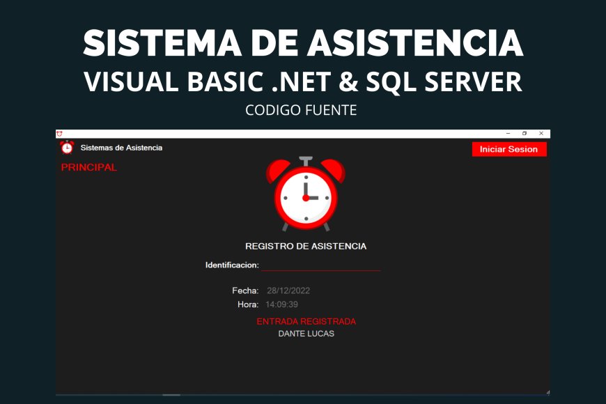 Sistema de Asistencias en Visual Basic. net y SQLserver - Sistemas computacionales